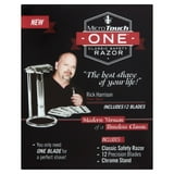 As Seen on TV Micro Touch One Safety Razor, Single Blade Razor, Chrome ...