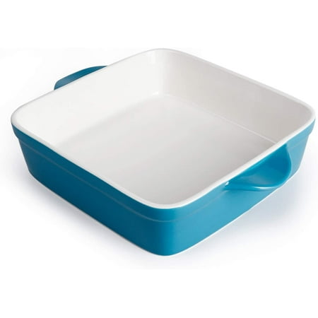 8x8 inch Square Porcelain Baking Dish with Double Handles - Non-Stick ...