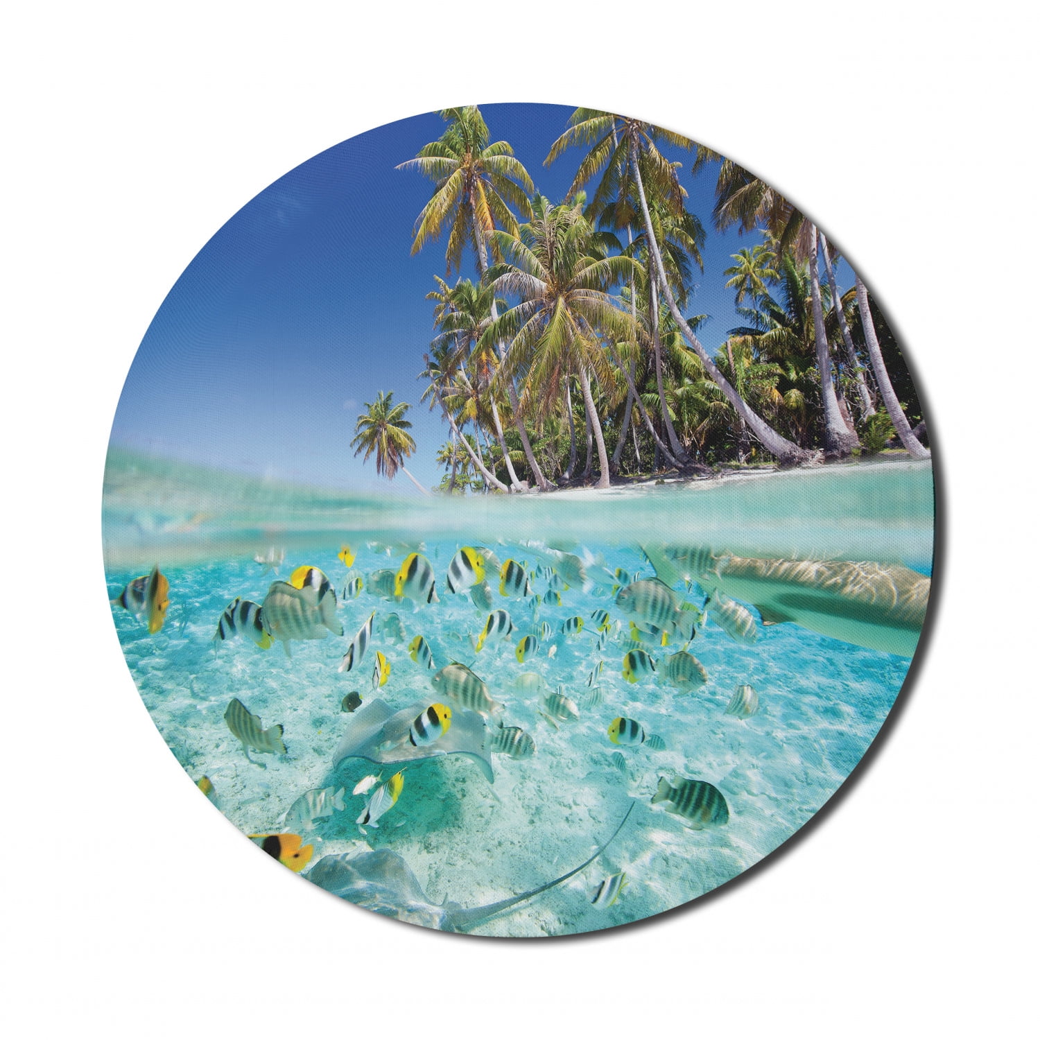 Underwater Mouse Pad for Computers, Ocean Tropical Island Butterflyfish ...