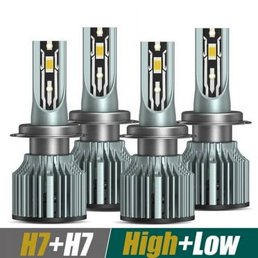 Lasfit H7 LED Headlight Bulbs Custom for Hyundai Elantra Kia Sedona with Retainer Adapter Super ...