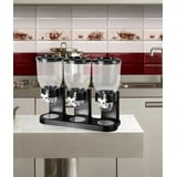 Triple Food Dispenser 2L Dry Food Dispenser Grain Dispenser Cereal ...