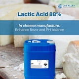 Lab Alley Lactic Acid 88% Food Grade (FCC), GMO-Free, Food & Beverage ...