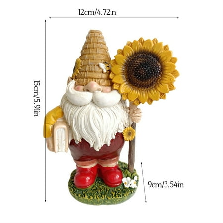 Resin Ornament Sunflower Figure Statue Statue Simulation Figure ...