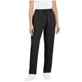 hotojiny Fall Women's Pants Elastic Waist Stretch Pull On Pants ...