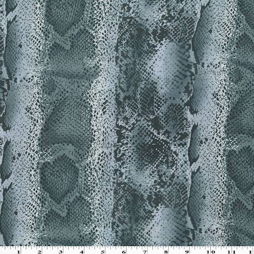 Cool Gray/Blue/Black Snake Skin Print Chiffon, Fabric By the Yard ...