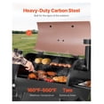 Wood Pellet Grill Smoker, 575 Sq In BBQ Grill, Electric Smoker w/ LCD ...