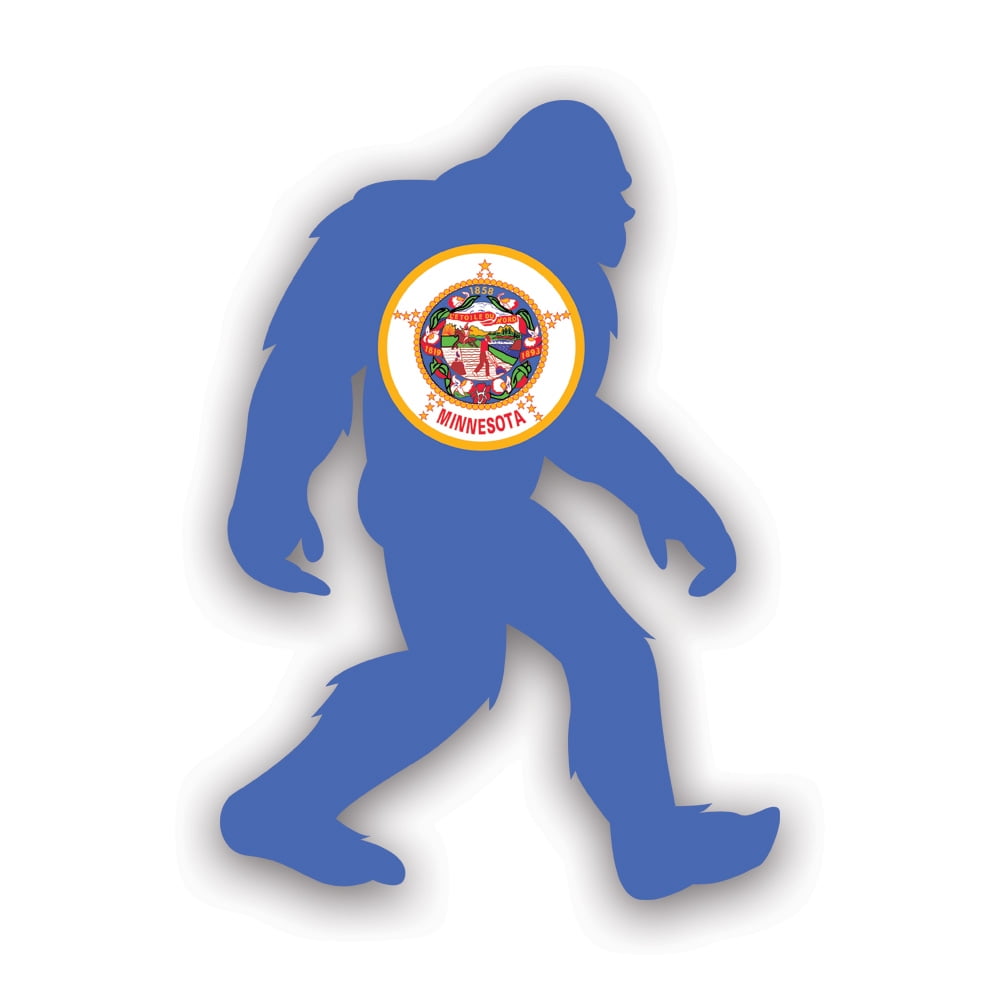 Minnesota Bigfoot Sticker Decal - Self Adhesive Vinyl - Weatherproof ...