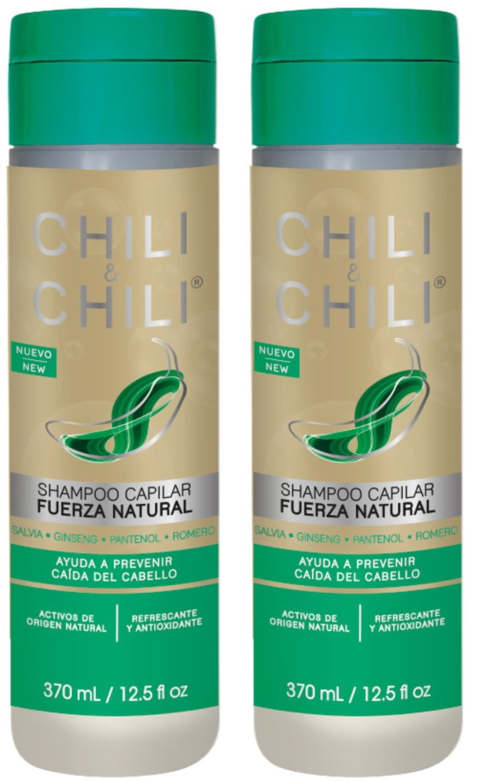 2 PACK CHILI SHAMPOO CAPILAR FUERZA NATURAL BIFASICO 370 Ml | Bodega ...