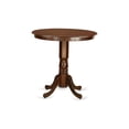 HomeStock 5 Piece Counter Height Dining Set Includes a Round Dining ...