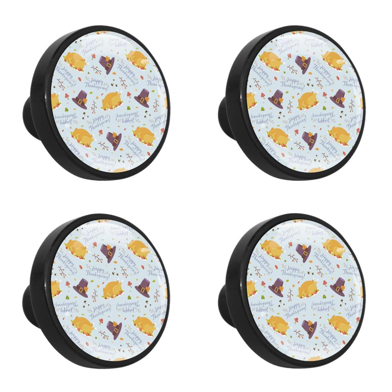 4 Pcs Thanksgiving Feast Knobs for Kitchen Cabinet Cupboard Dresser ...