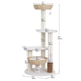 PetPals Pharaoh 5-Level Cat Tree, Ivory, Recycled Rope Sisal Posts ...