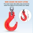 VEVOR Chain Sling, 5/16 inch x 5 ft Lifting Chains with Hooks, G80 ...