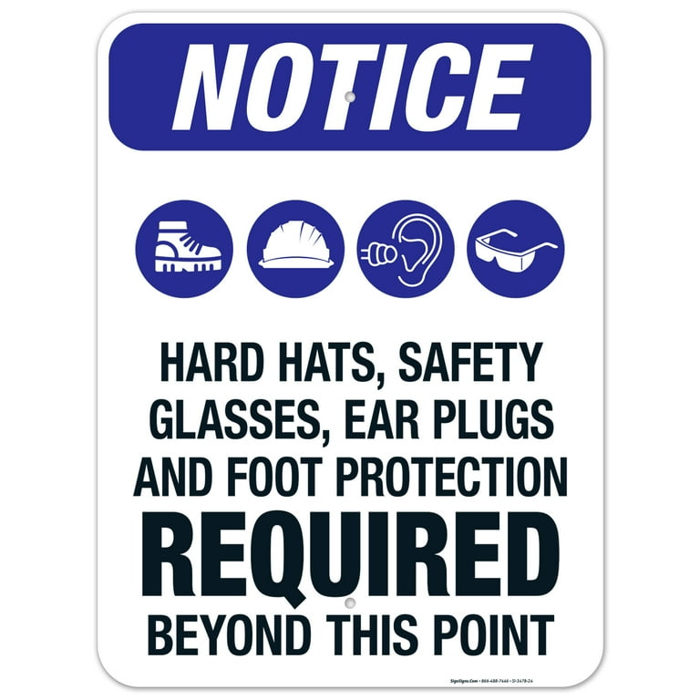 Ear Plug Protection Sign