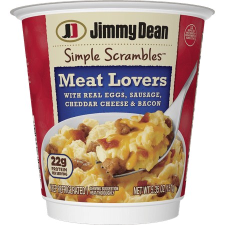 Jimmy Dean Simple Scrambles® Meat Lovers Quick Breakfast Cup with Real ...