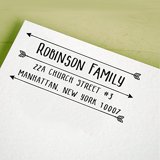 Personalized Family Return Address Stamp Self Inking Custom Name Rubber ...