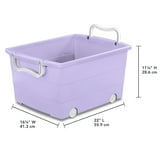Your Zone Kids Rolling Toy Storage Bin - Wheeled Stacking Bins ...