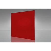5 pack- RED ACRYLIC - TRANSPARENT PLASTIC SHEET 1/8" Thick 8" X 12 ...