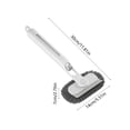 2-in-1 Bathroom Cleaning Brush with Scraper & Squeegee, Stiff Bristles ...
