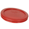 Pyrex Poppy Red Durable Replacement Lids for Food Storage (3/7202-PC, 3 ...