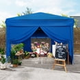 10x10 Pop Up Canopy Tent with 4 Sidewalls, 3 Adjustable Heights Outdoor ...
