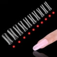 Coffin Nail Tips Clear Practice Hand For Acrylic Nails Gel Nail Tips