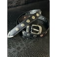 2 Pack Women's Studded Belt, Punk Style PU Leather Belt with Buckle and ...