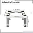 Coofit Adjustable Washing Machine Riser, Rubber Mats, Stainless Steel ...