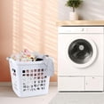 2 Bushel Square Tall Plastic Laundry Basket, 72 L Large Plastic Hamper ...
