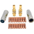 MB15 15AK MIG Welding Torch Kit with Contact Tips, Gas Diffuser and ...