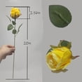Artificial Roses，Lifelike Single Stem Fake Roses with Natural Petal ...