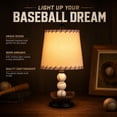 Set of 2 19.75" H Resin Baseball Table Lamps with Tan Fabric Shade ...