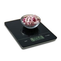 Food Kitchen Scale, Weight Grams and Oz, LED Backlit Display, Stainless ...