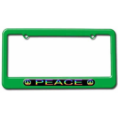 Peace, Signs Rainbow License Plate Tag Frame, Multiple Colors - Walmart ...
