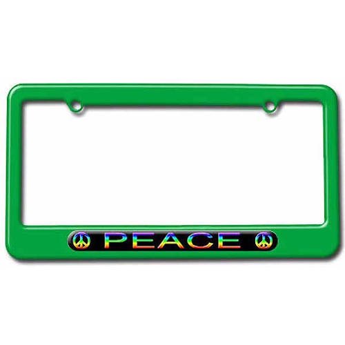 Peace, Signs Rainbow License Plate Tag Frame, Multiple Colors - Walmart.com