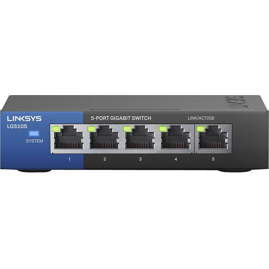 Linksys LGS105 5-Port Business Desktop Gigabit Switch - Walmart.com ...