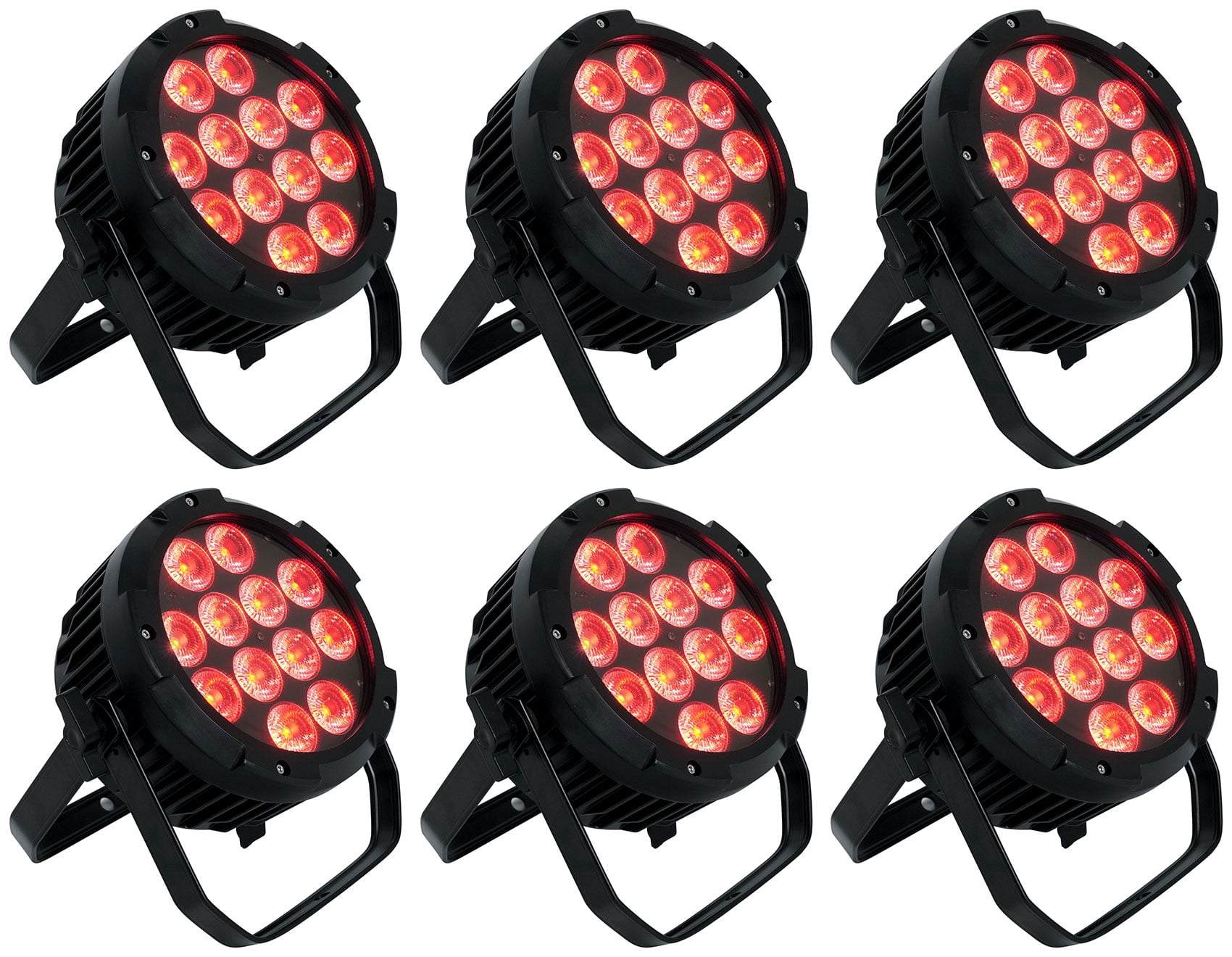 (6) Rockville WET PAR PRO Indoor/Outdoor Par Wash Up Lights For ...