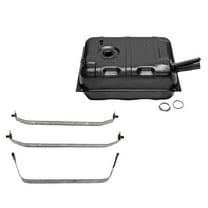 TRQ 15 Gallon Fuel Gas Tank w/ Strap Set for 78- 86 Jeep CJ7 CJ5 ...