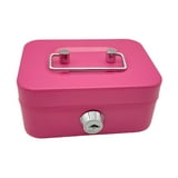 Cash Box with Lock Coin Box Money Saving Box Case Lockable Storage Box ...