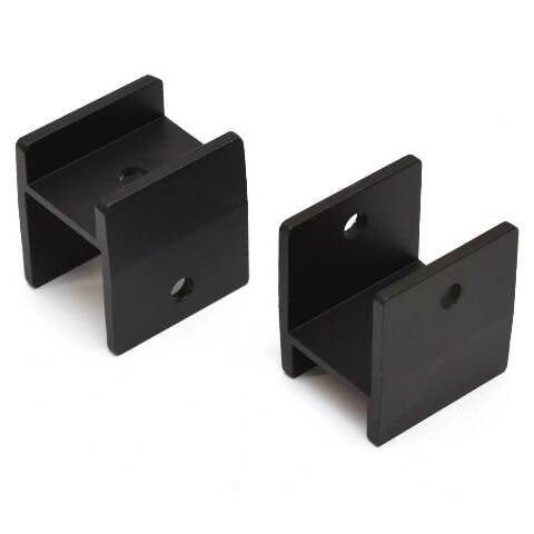 Misty Harbor Boat Bimini H-Brackets 99-001523B | Aluminum Black (Pair ...