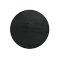 Haven 59" Round Ebony Black Pedestal Wooden Dining Table with Hourglass ...