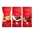 RED Chocolate 6 Bar Variety Pack - Milk, Dark, Extra Dark, White ...