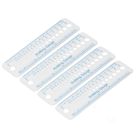 Knitting Gauge Tool, Easy To Use Flexible Durable Clear Scale Plastic ...