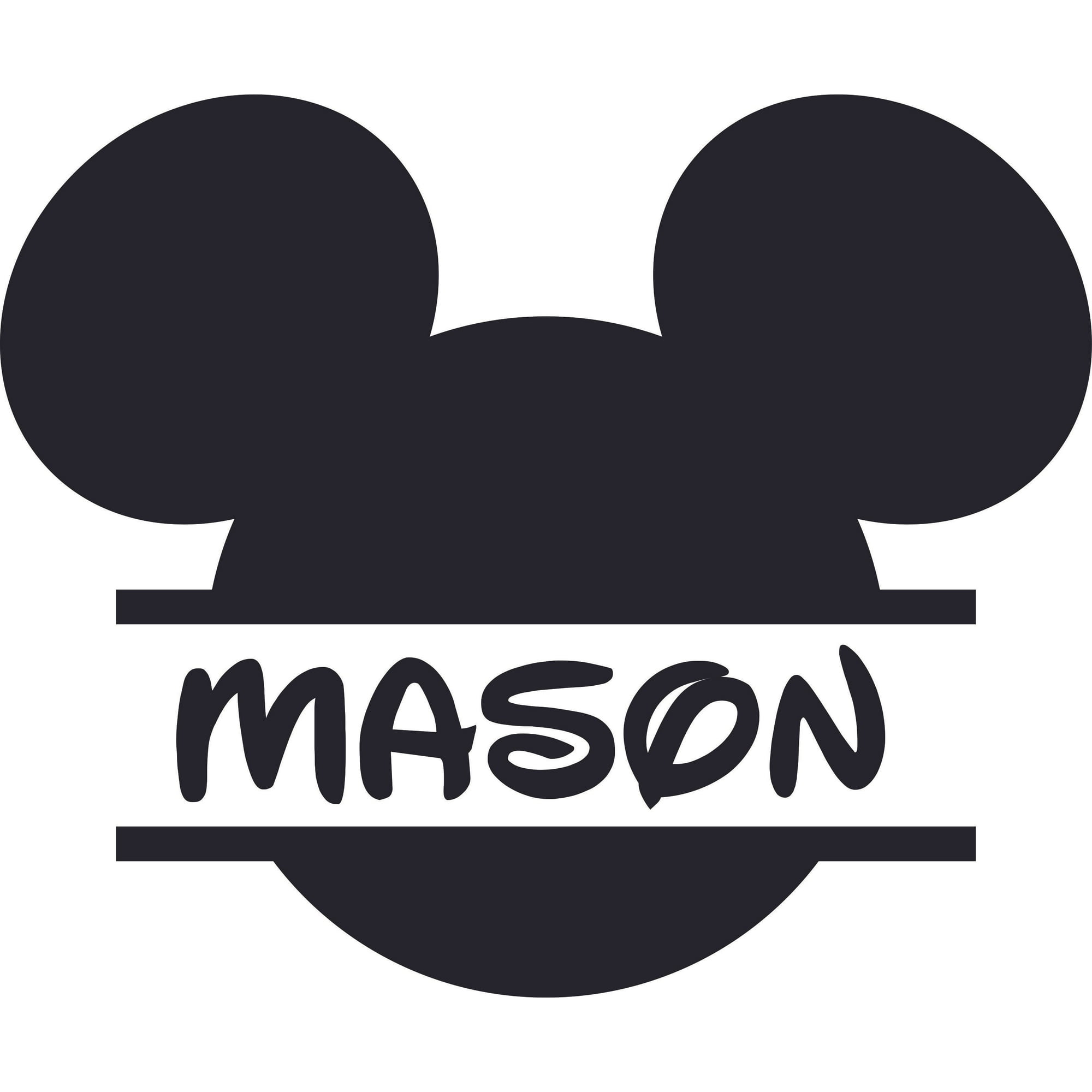 Mickey Mouse Name Letters