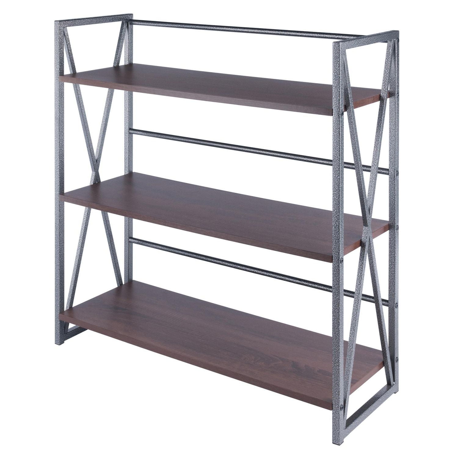 Click here for Winsome Isa 3-Tier Shelf Graphite And Walnut 34.6... prices