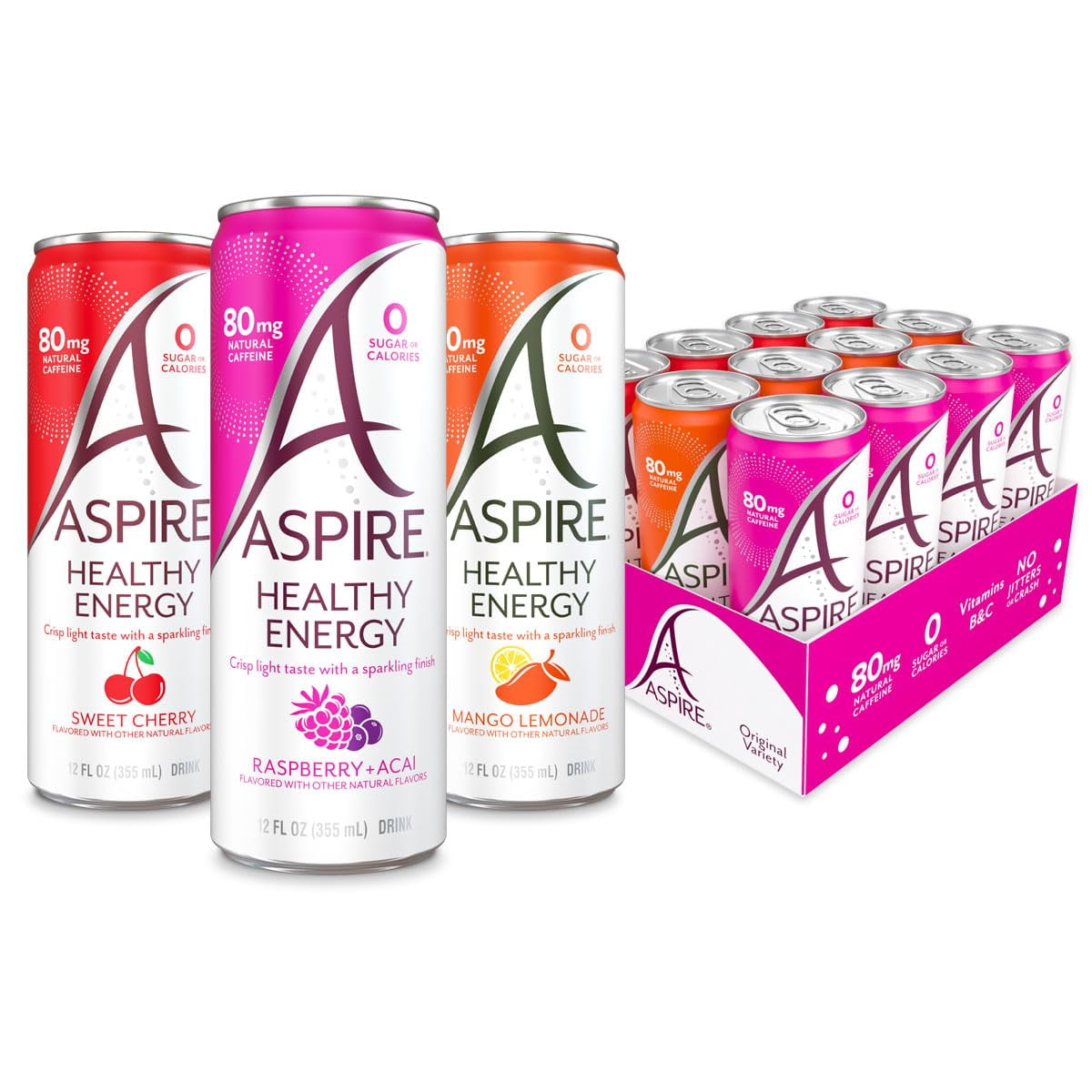 ASPIRE® The Classics Variety Pack, Healthy Energy Drink with Low ...