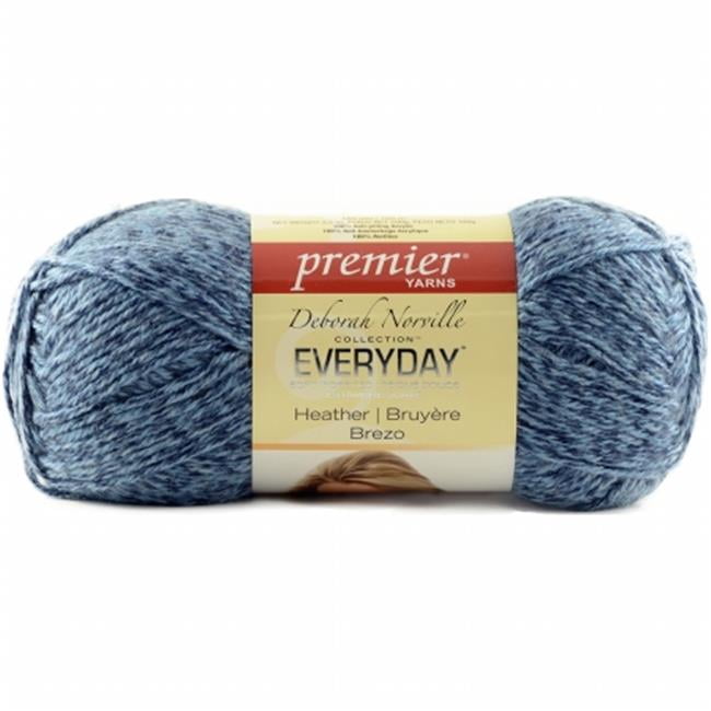 Deborah Norville Everyday Soft Worsted Heathers Yarn: Blue Heather ...