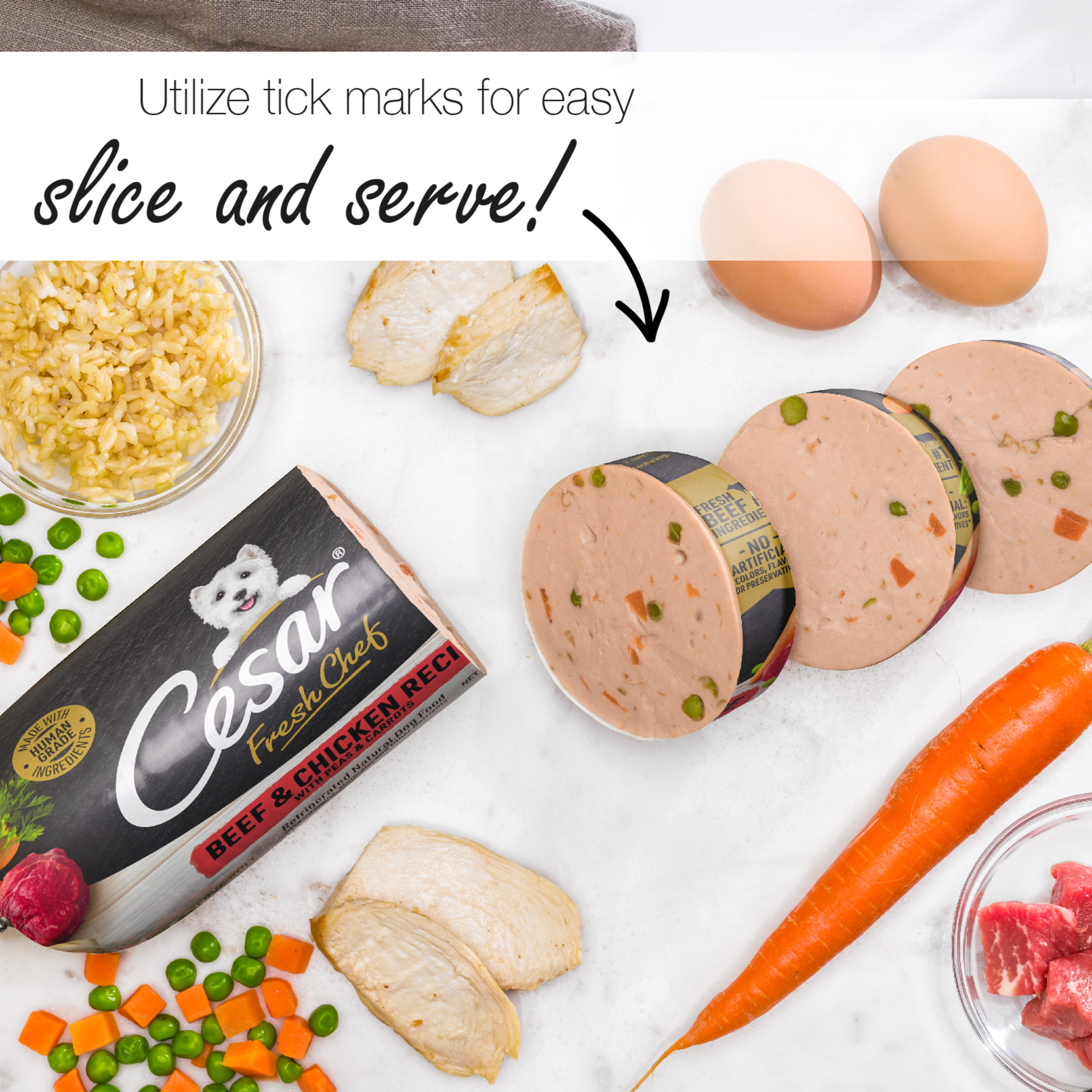 Buy CESAR FRESH CHEF™ Refrigerated Dog Food Beef and Chicken Recipe ...