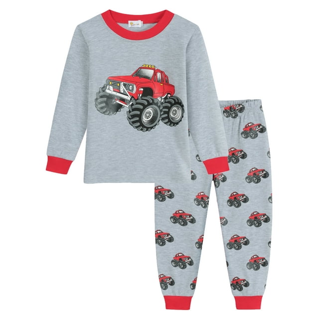 Little Hand Toddler Boy Pjs Set Truck Pajamas 100% Cotton Costumes 5T - Walmart.com