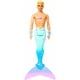 Barbie Dreamtopia Merman Doll, Blonde with Pink Seashell Necklace ...