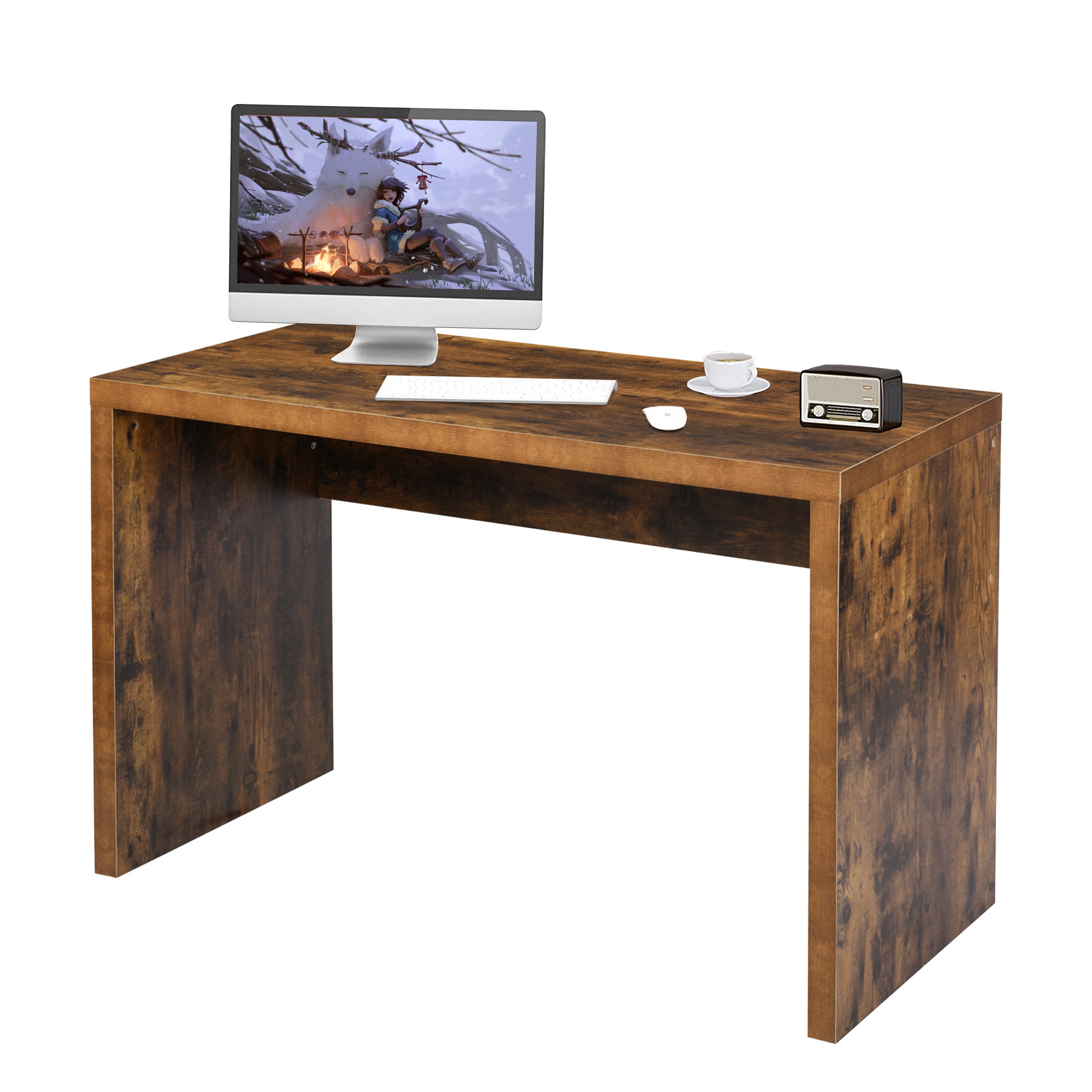 Mueble Escritorio para Computadora FurnitureR Marron Moderno | Bodega ...